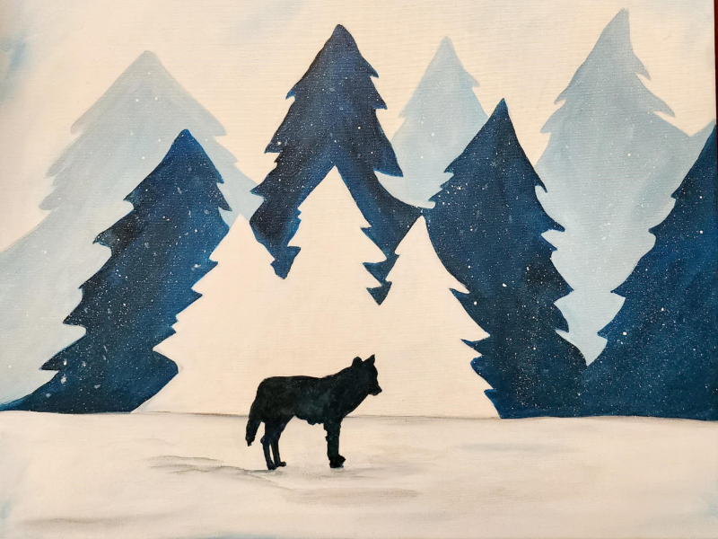 Winter - Arctic Silhouette with Geraldine Gustavino Art With a Glass ...